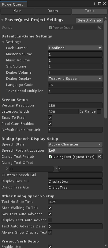 PowerQuest: Project Setup